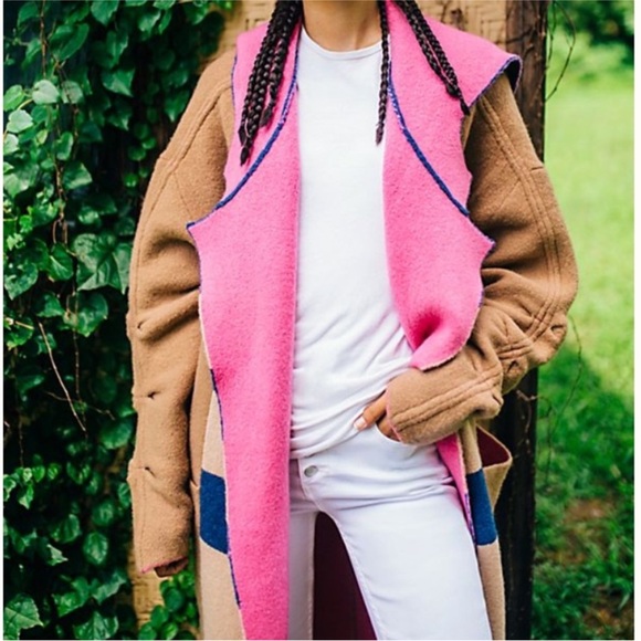 Free People | Jackets & Coats | Free People Rare Color Blocked Jacket ...